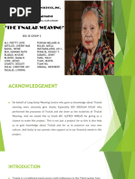 Tboli and Tnalak Dreamweavers of Lake Sebu | PDF | Textiles