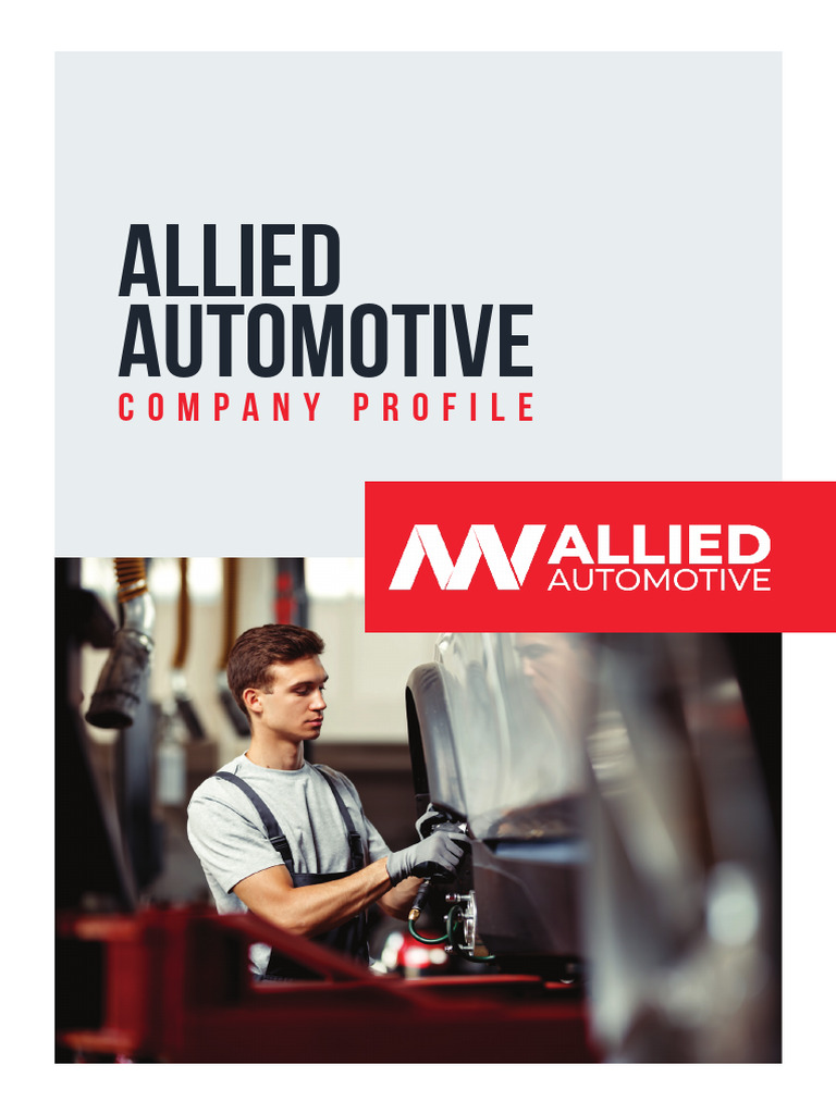 ALLIED AUTOMOTIVE Company Profile | PDF | Tools | Drill