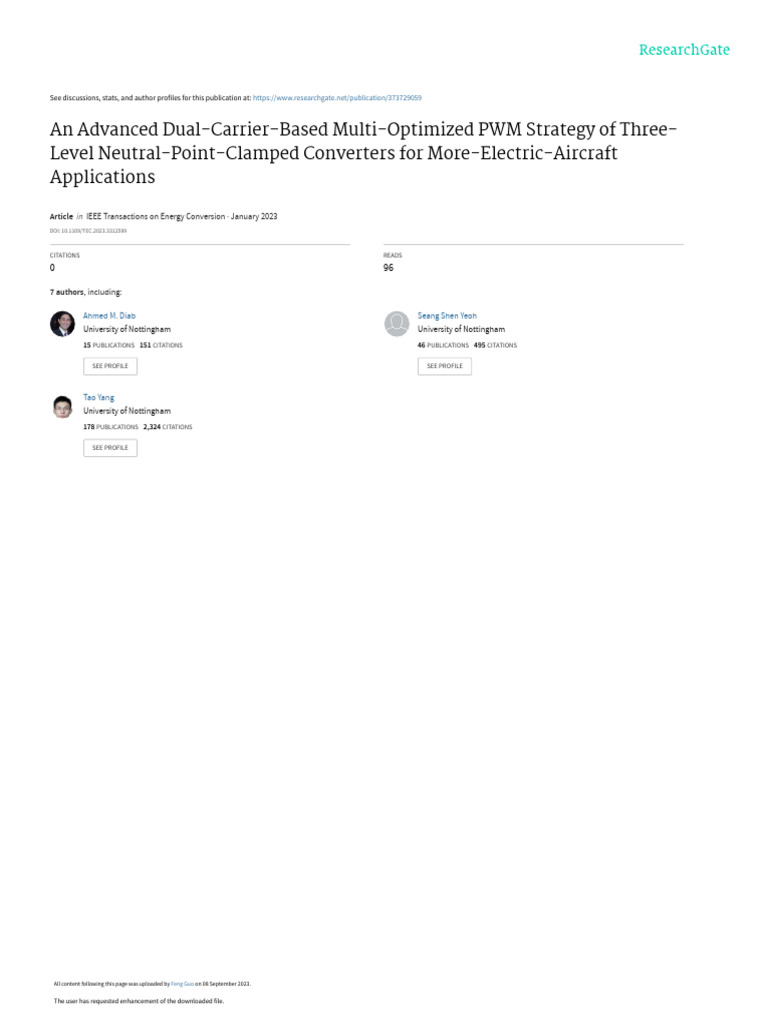 An Advanced Dual-Carrier-Based Multi-Optimized PWM Strategy of Three-Level Neutral-Point-Clamped ...