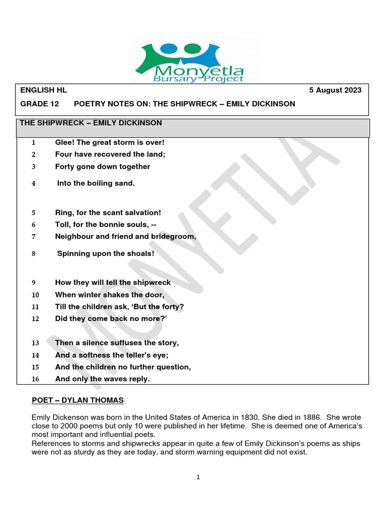 Shipwreck. Final | PDF