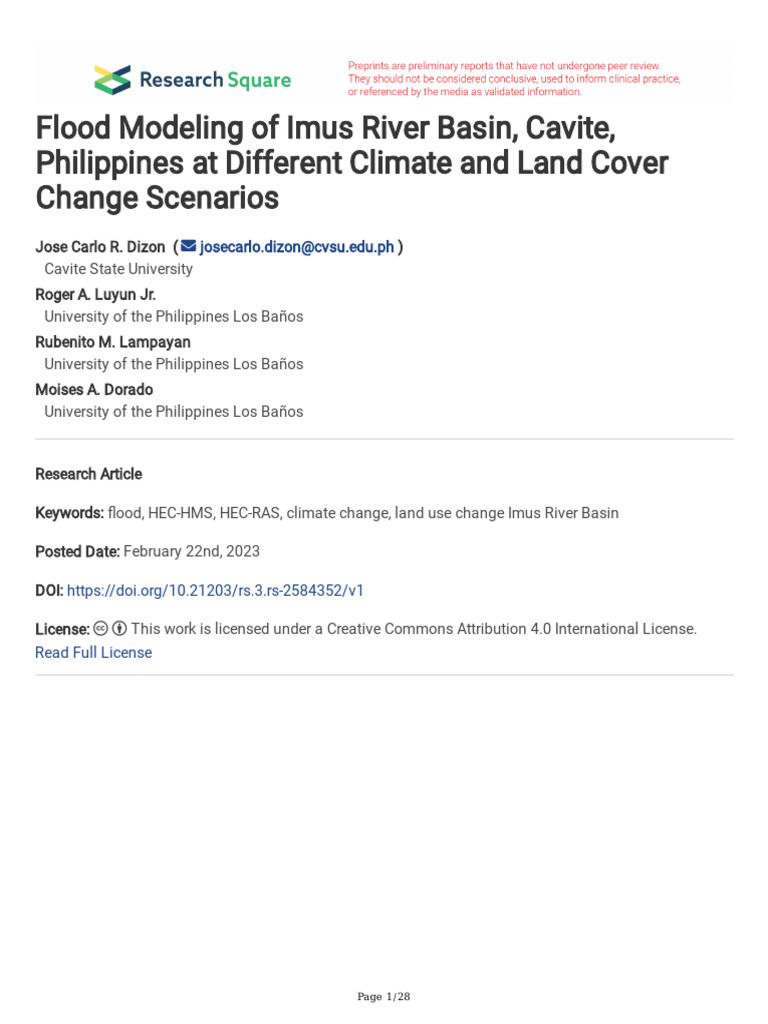 Imus-River-Flood-Model | PDF