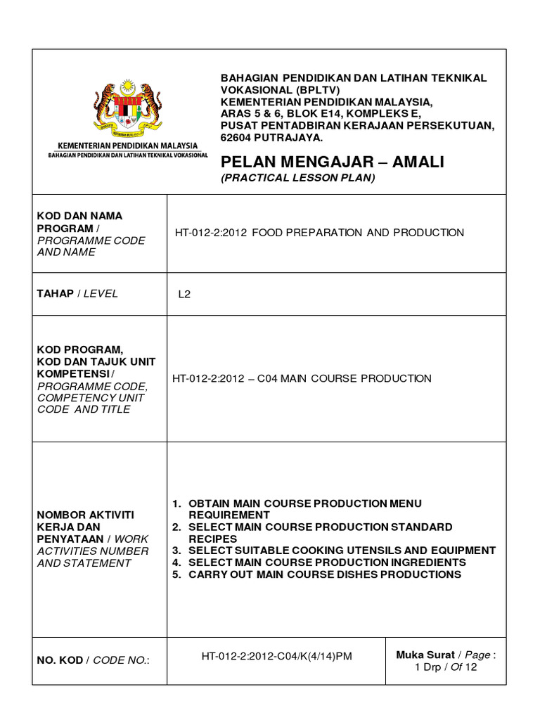 PMA 4.14 - Rendang Daging C04 | PDF