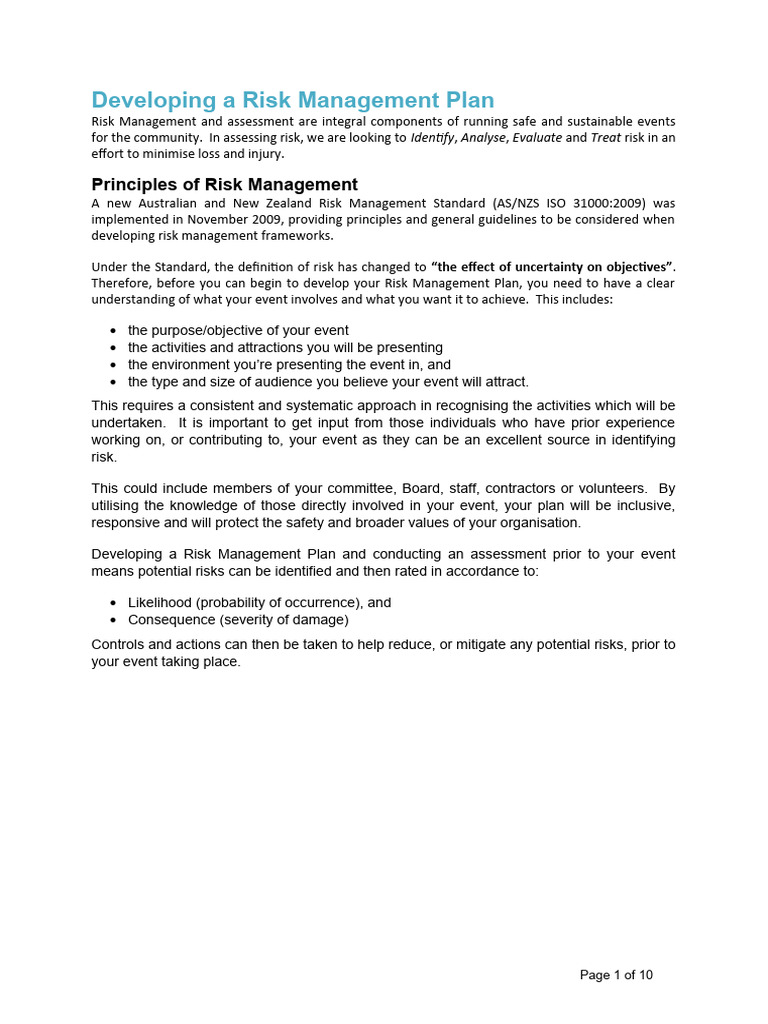 Risk-Management-Plan-template | PDF | Risk | Risk Management