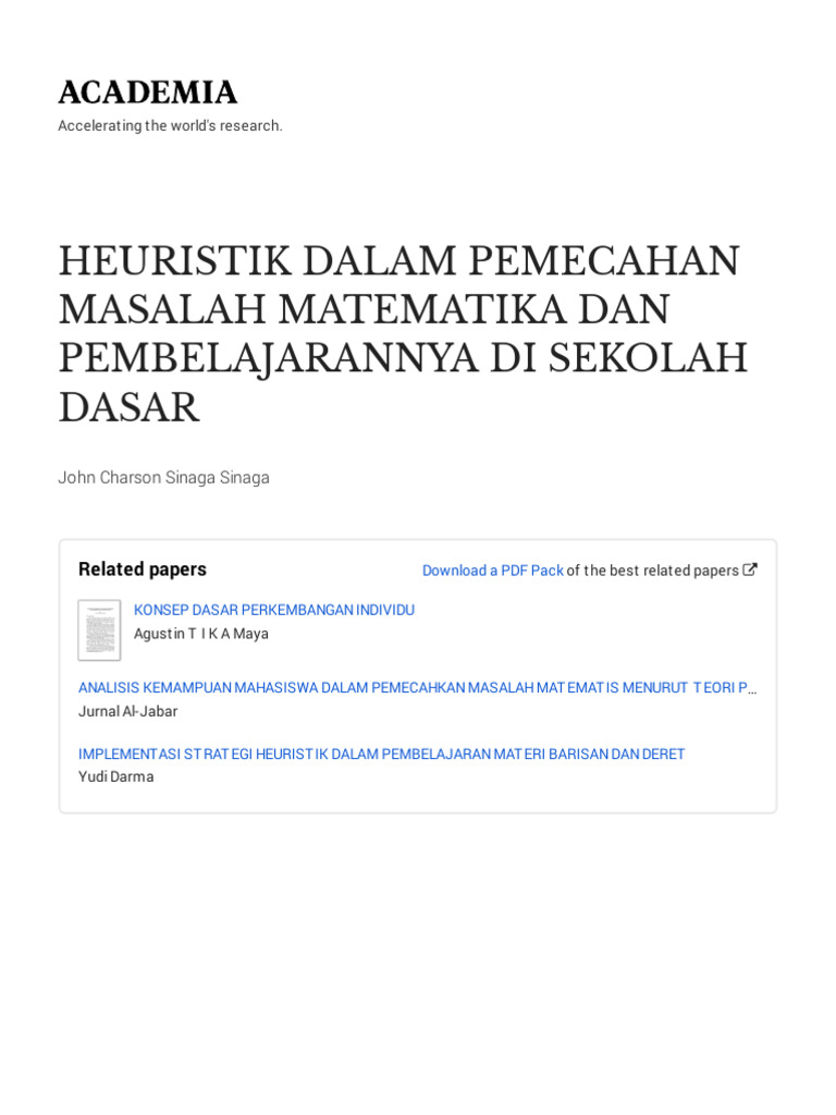 Heuristik - Pemecahan - Masalah With Cover Page v2 | PDF