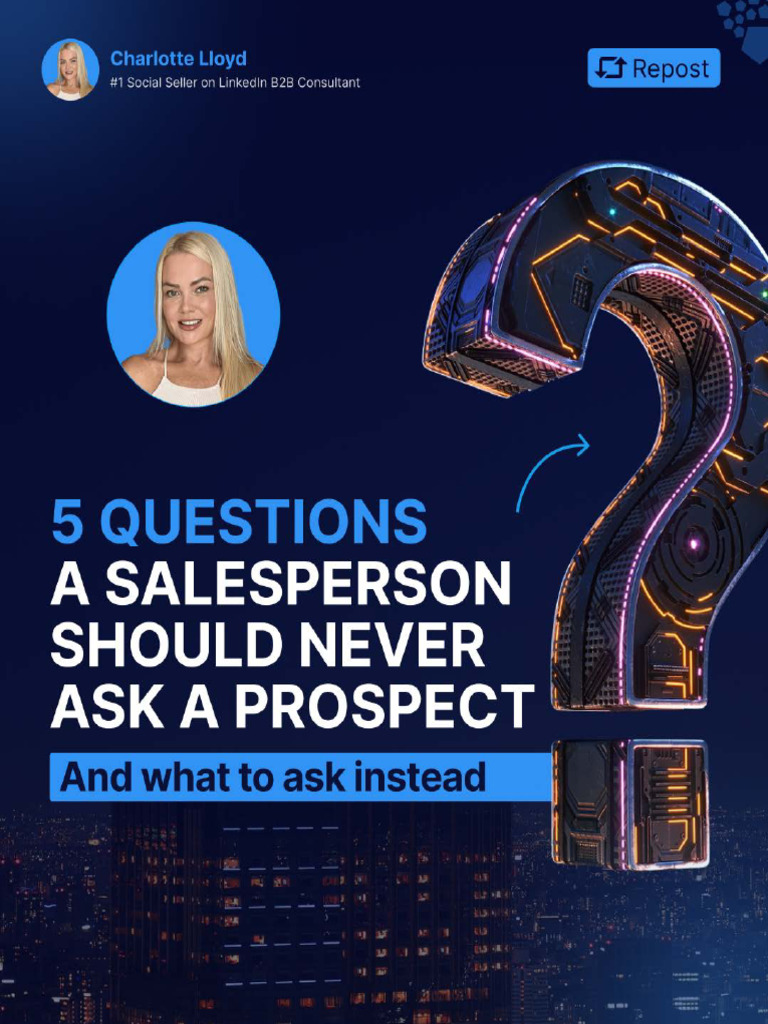 5 Awful Sales Questions To Never Ask A Prospect PDF | PDF