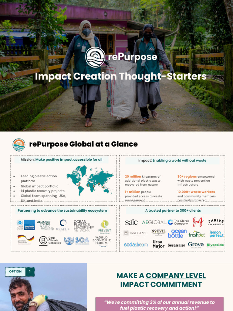 Repurposing Global Plastic Impact | PDF | Waste | Plastic