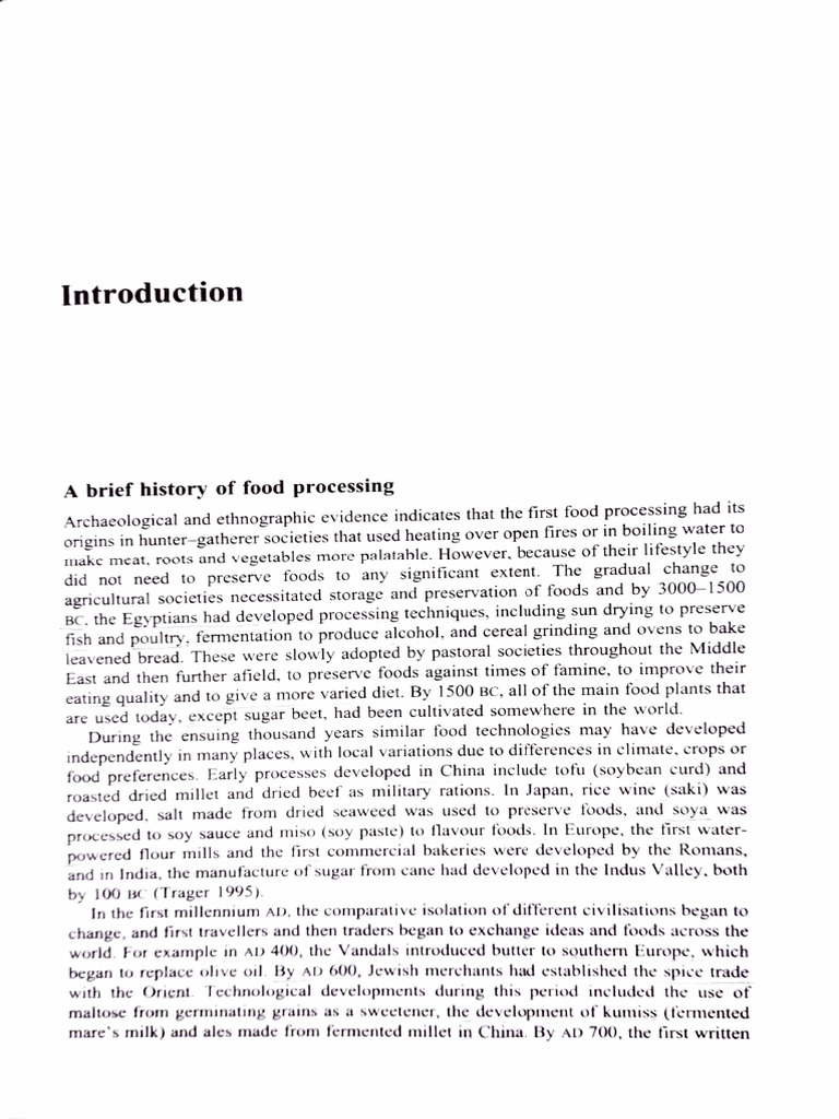 Brief History of Food Processing (P.J Fellows) | PDF | Soybean | World ...