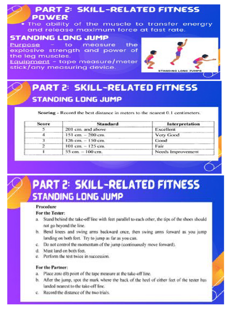 Standing Long Jump | PDF