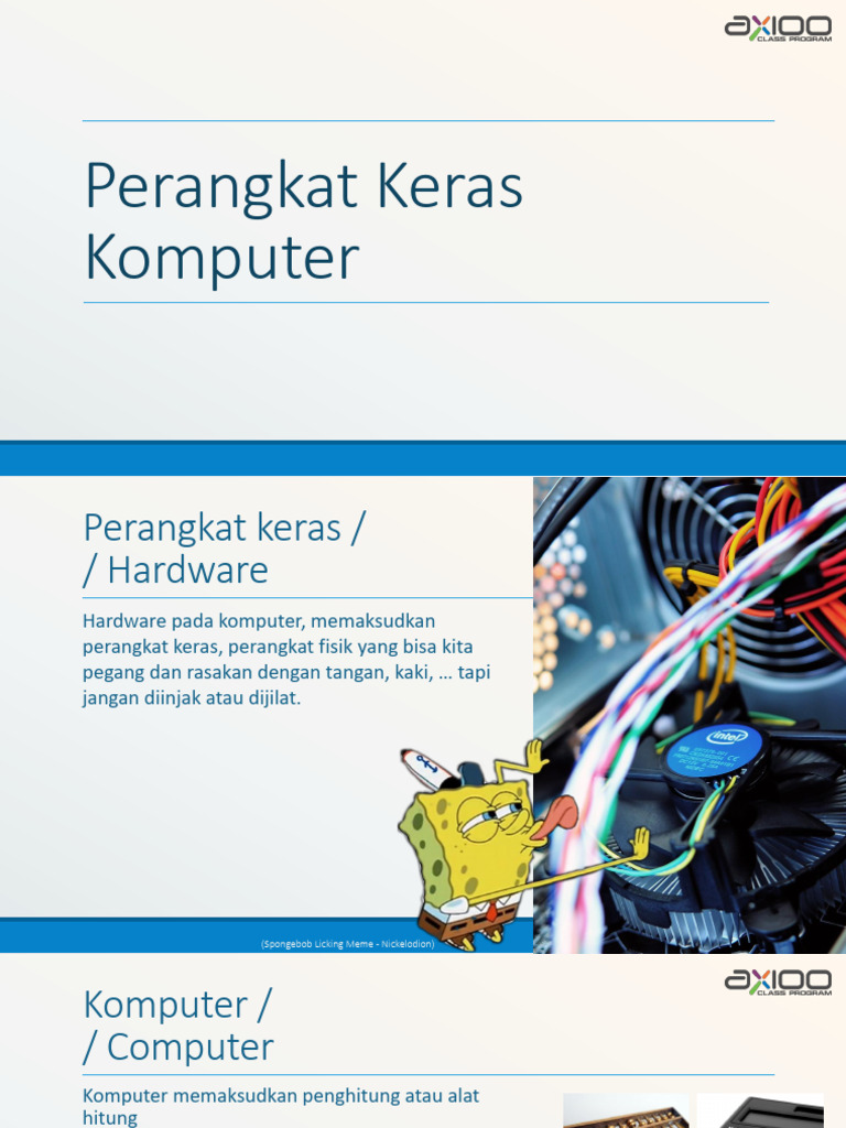 Definisi Dan Cara Kerja Hardware Komputer | PDF | Komputer