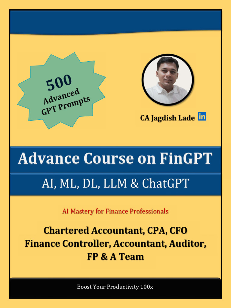 Advance Course On FinGPT | PDF | Machine Learning | Artificial Intelligence
