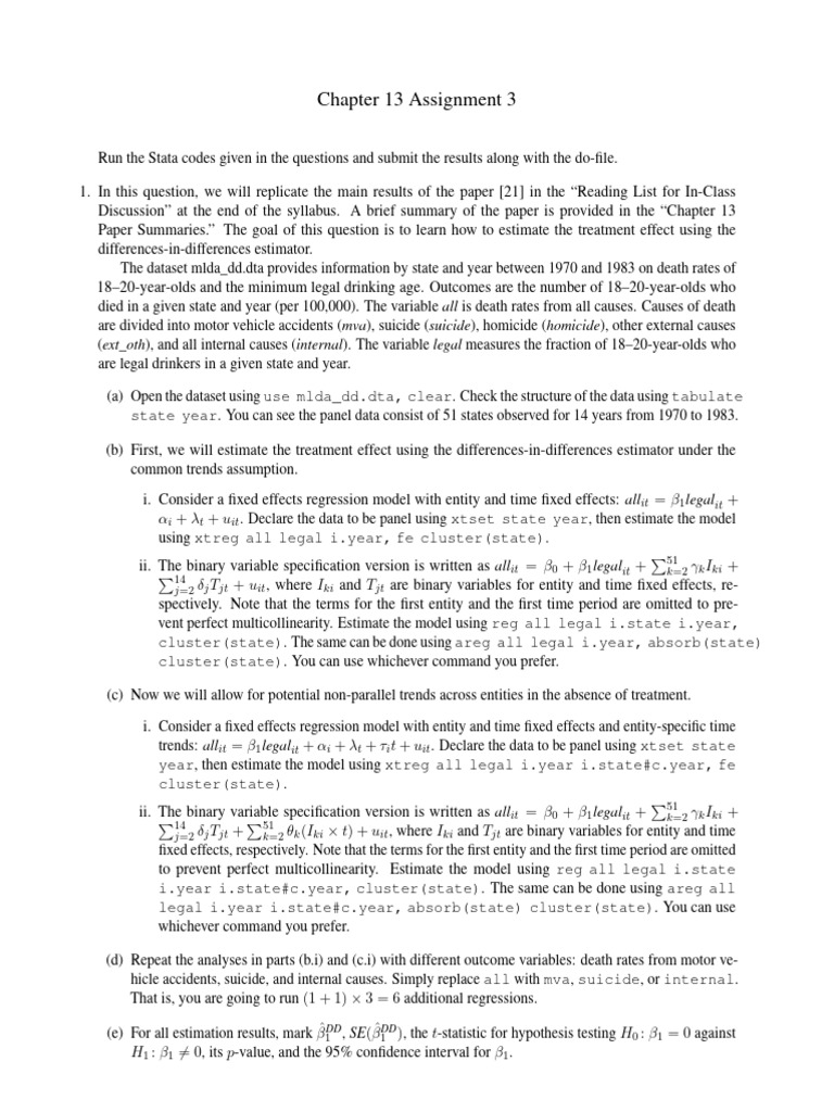 Econ Shu301 Assignment Ch13 3 | PDF