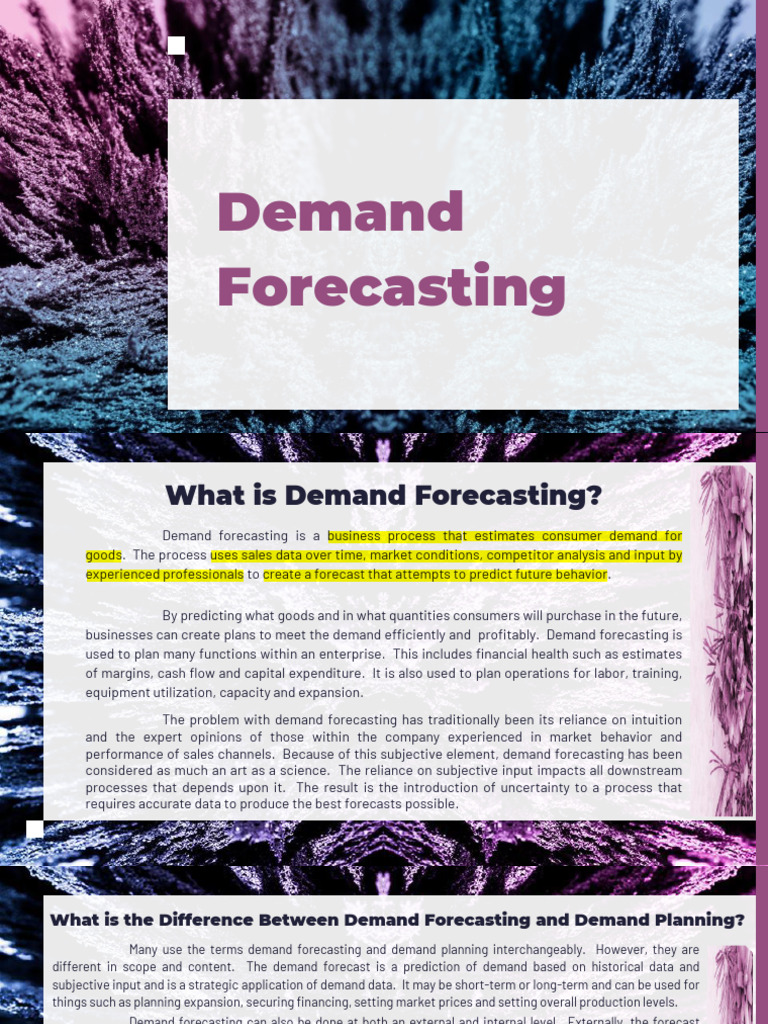 Demand Forecasting | PDF | Forecasting | Time Series