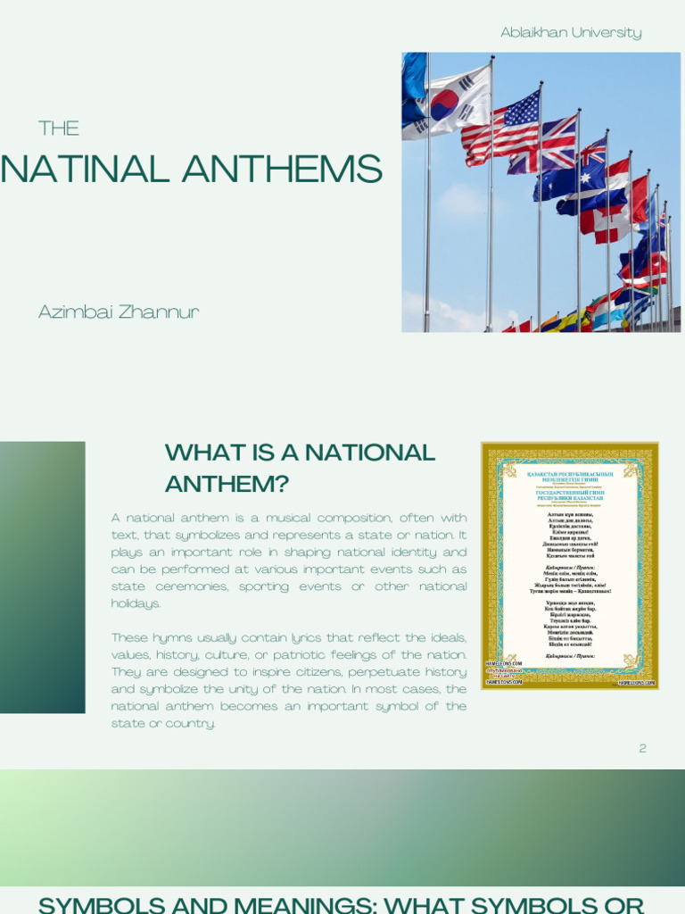 Importance and Symbols of National Anthems | PDF | Nation | Symbols