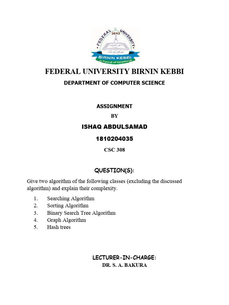 Vet. Assignment | PDF | Algorithms And Data Structures | Theoretical Computer Science