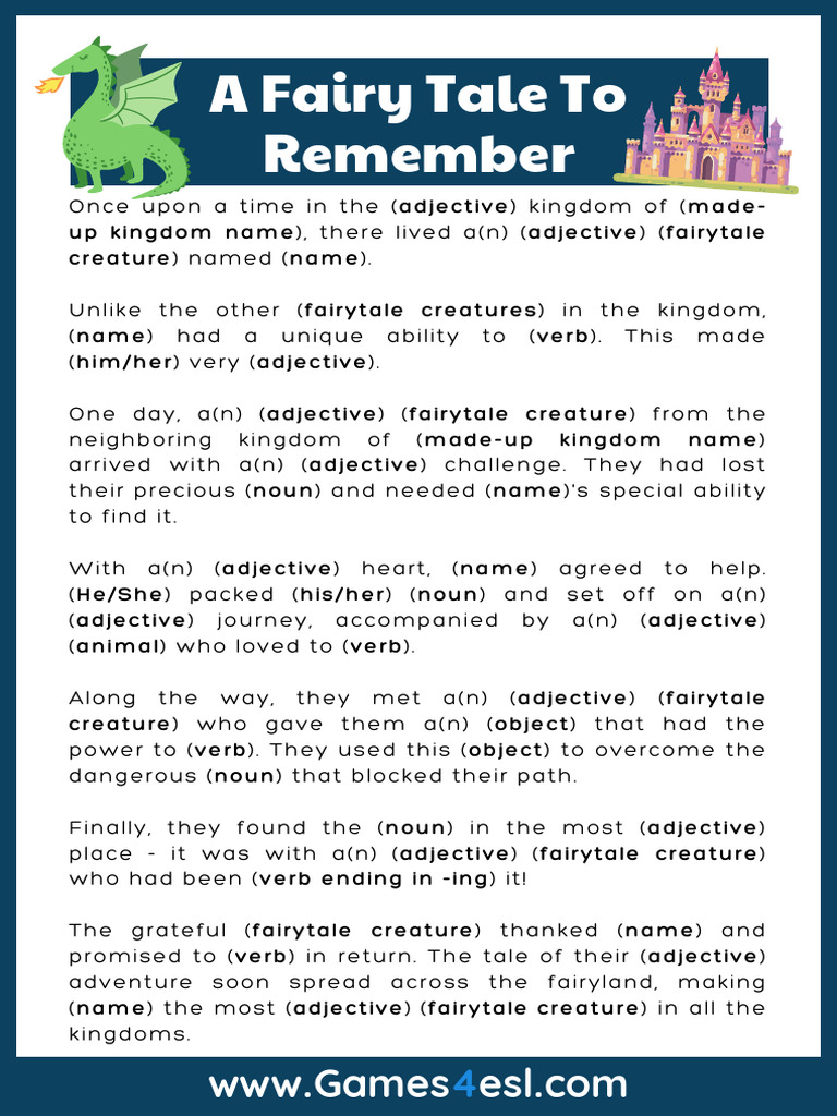 Printable-Mad-Lib-Worksheet-4 | PDF