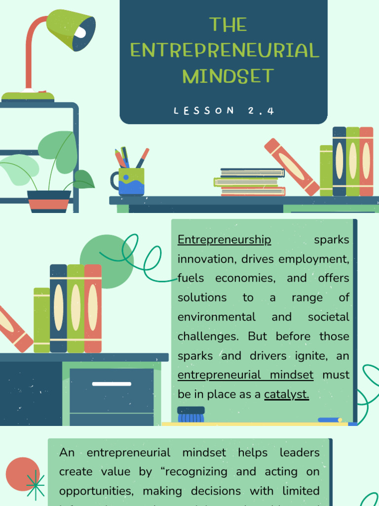 Entrepreneurial Mindset 1 | PDF | Career & Growth | Self-Improvement