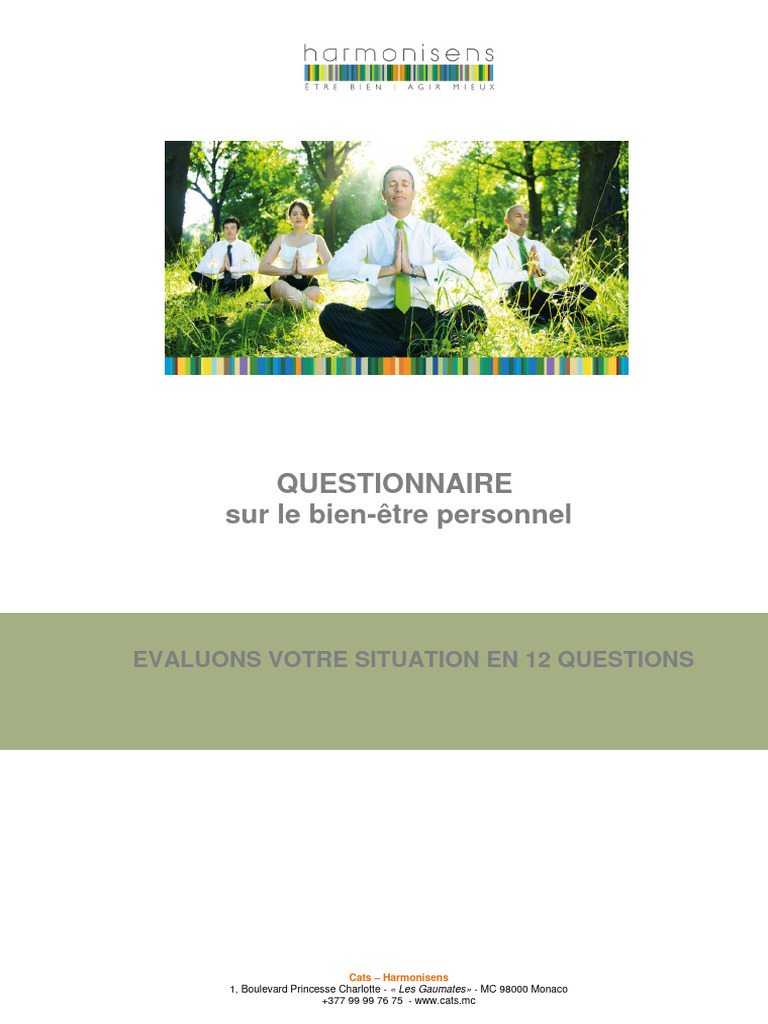 Questionnaire Personnel | PDF