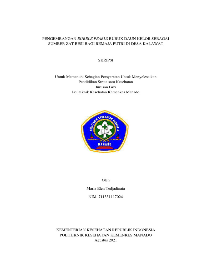 Skripsi Maria Elen Tedjadinata | PDF