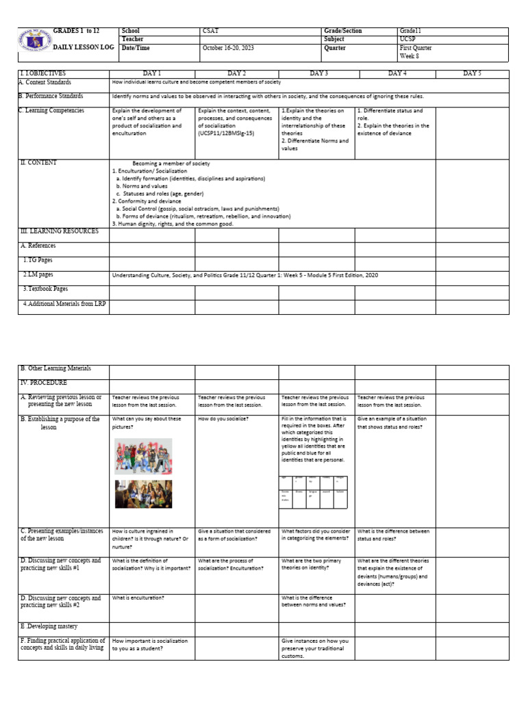 Becoming a member of society | PDF | Socialization | Deviance (Sociology)