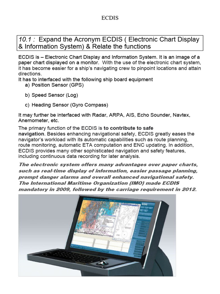 10.1 - 10.8 Ecdis | PDF | Business | Technology & Engineering