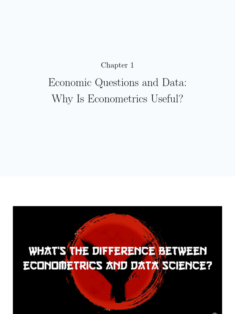 Econ Shu301 Ch1 | Download Free PDF | Experiment | Econometrics