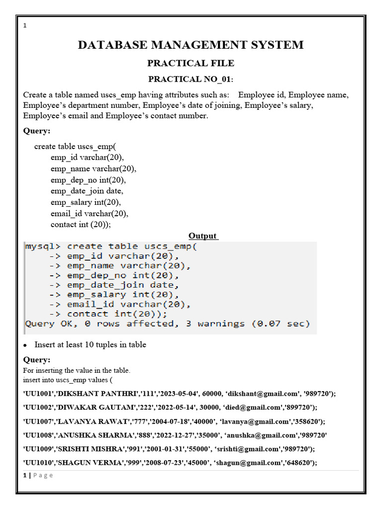 Alok Dbms | PDF | Table (Database) | Information Retrieval Alok Dbms | PDF | Table (Database) | Information Retrieval