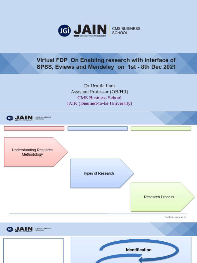 FDP Introduction to Research Methodology _ Data Analysis | PDF