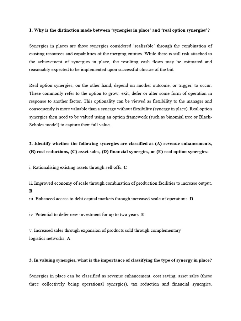 Topic 5 tutorial answers | PDF | Option (Finance) | Expense