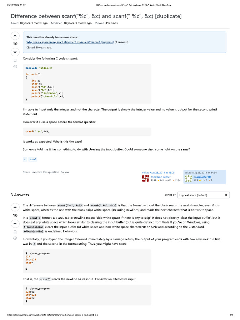 scanf issue1 | PDF