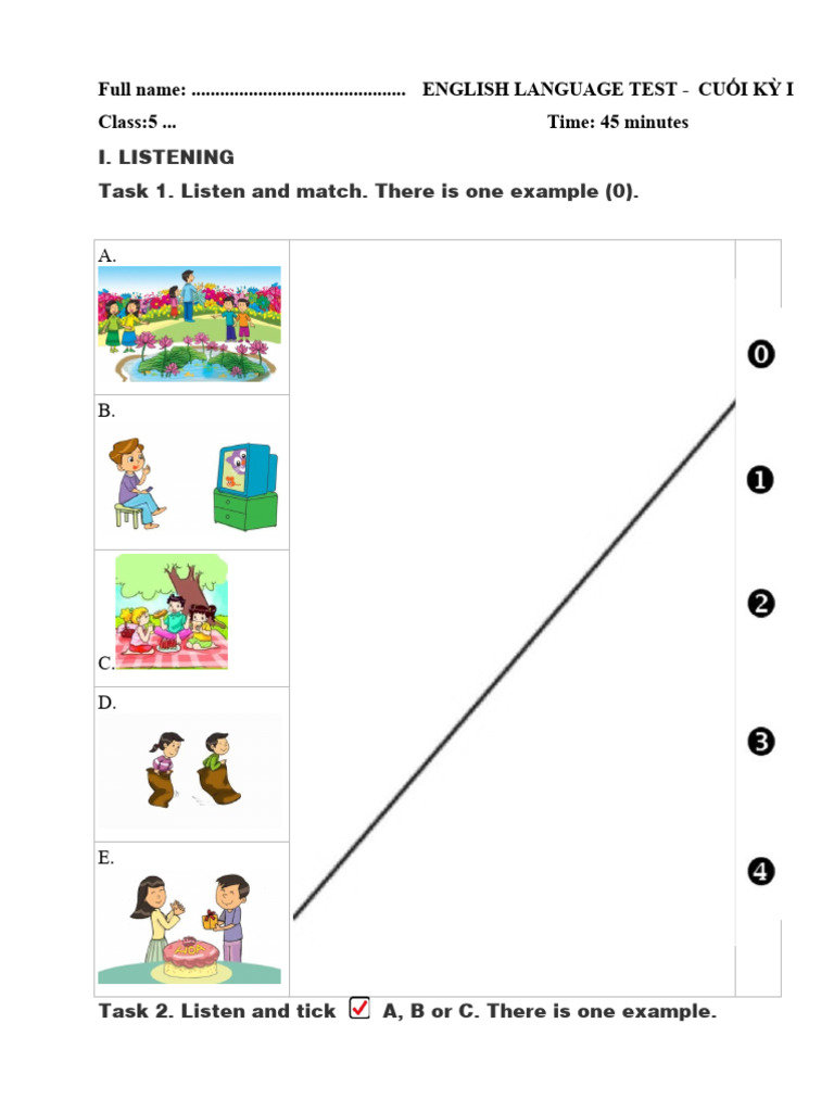 English Revision - Grade 5 - Final Term 1 | PDF | English Language