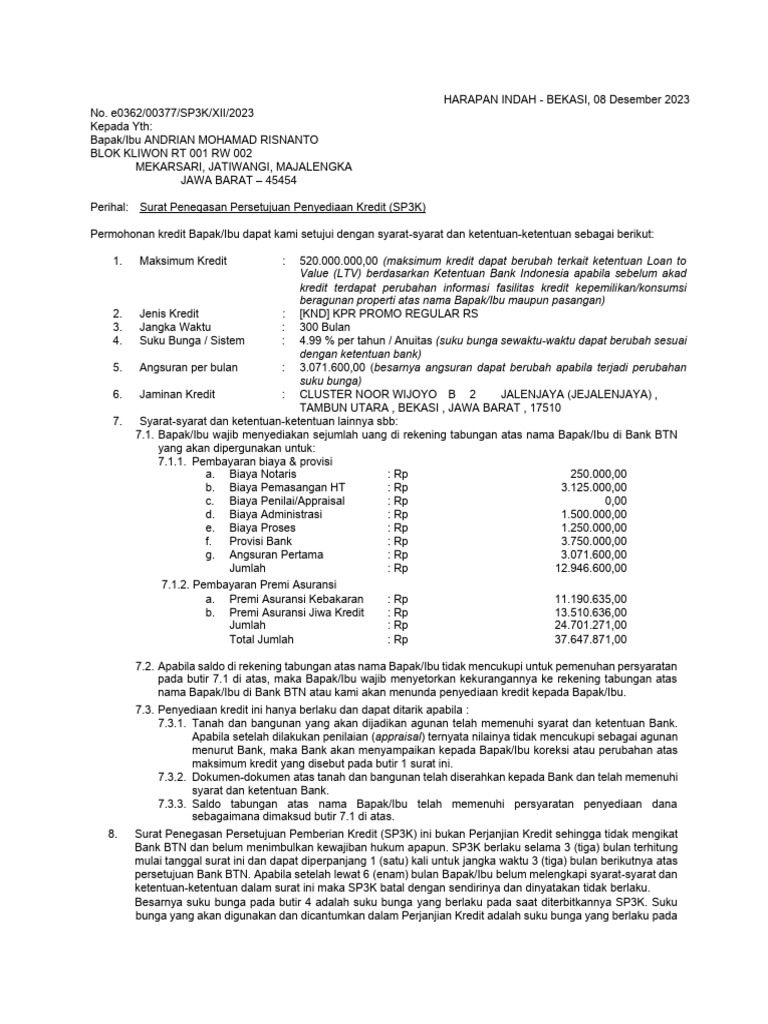 Sp3k Andrian Mohamad Risnanto | PDF