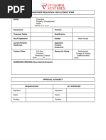 HR-MRF (Manpower Request Form) | PDF