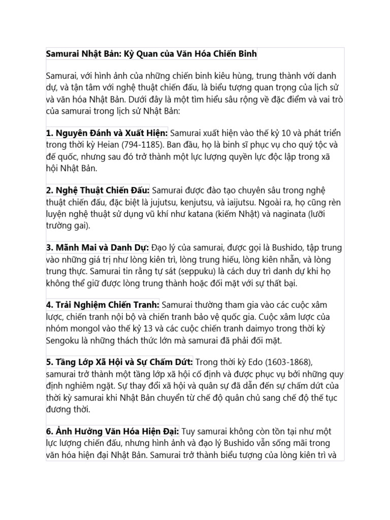 samurai nhat ban | PDF