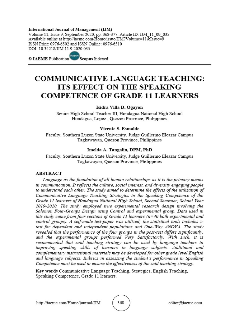 Communicative Language Teaching | PDF | Language Education | Learning