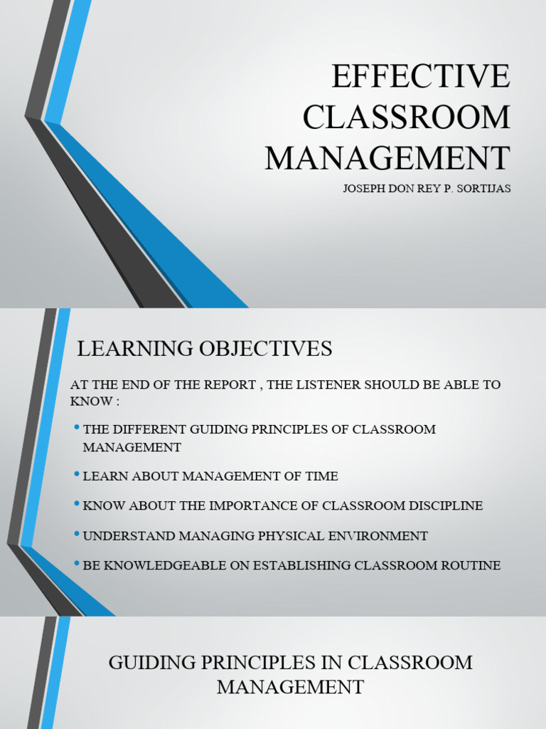 Effective Classroom Management Guide | PDF | Classroom | Disciplines