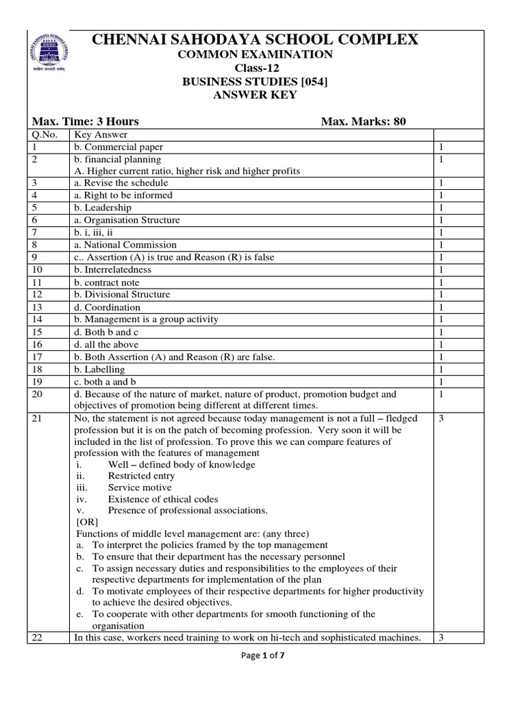 CSSC Set 2 Answer Key | PDF