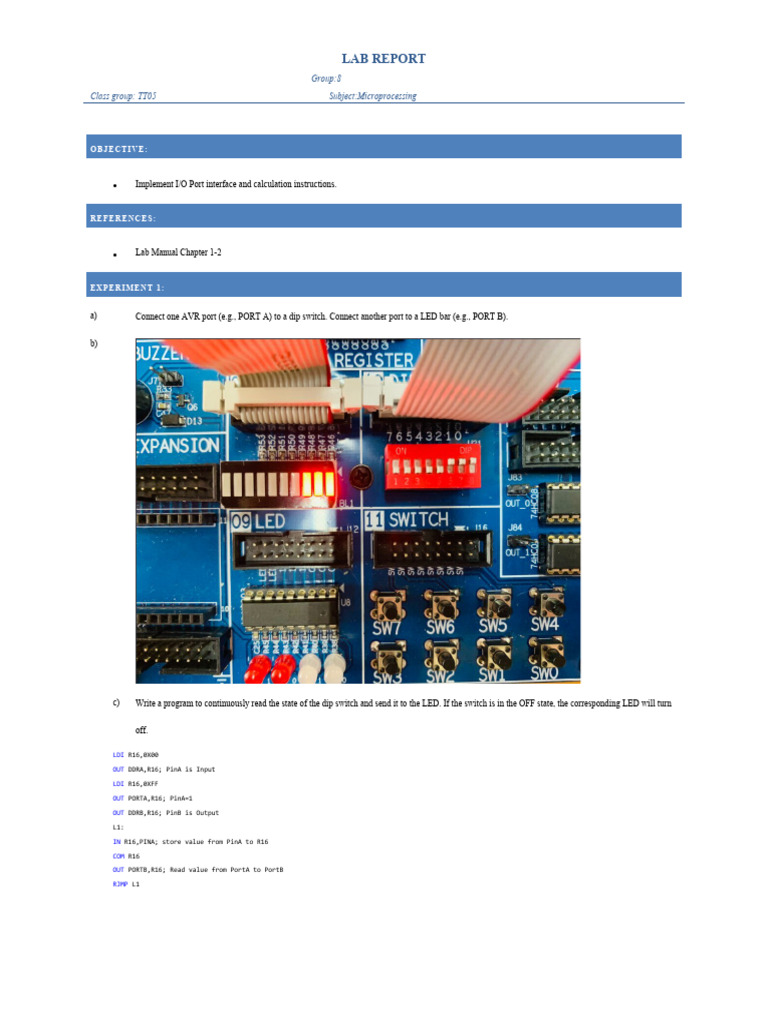 Lab1 - 1 Eng | PDF | Electrical Engineering | Computer Architecture Lab1 - 1 Eng | PDF | Electrical Engineering | Computer Architecture