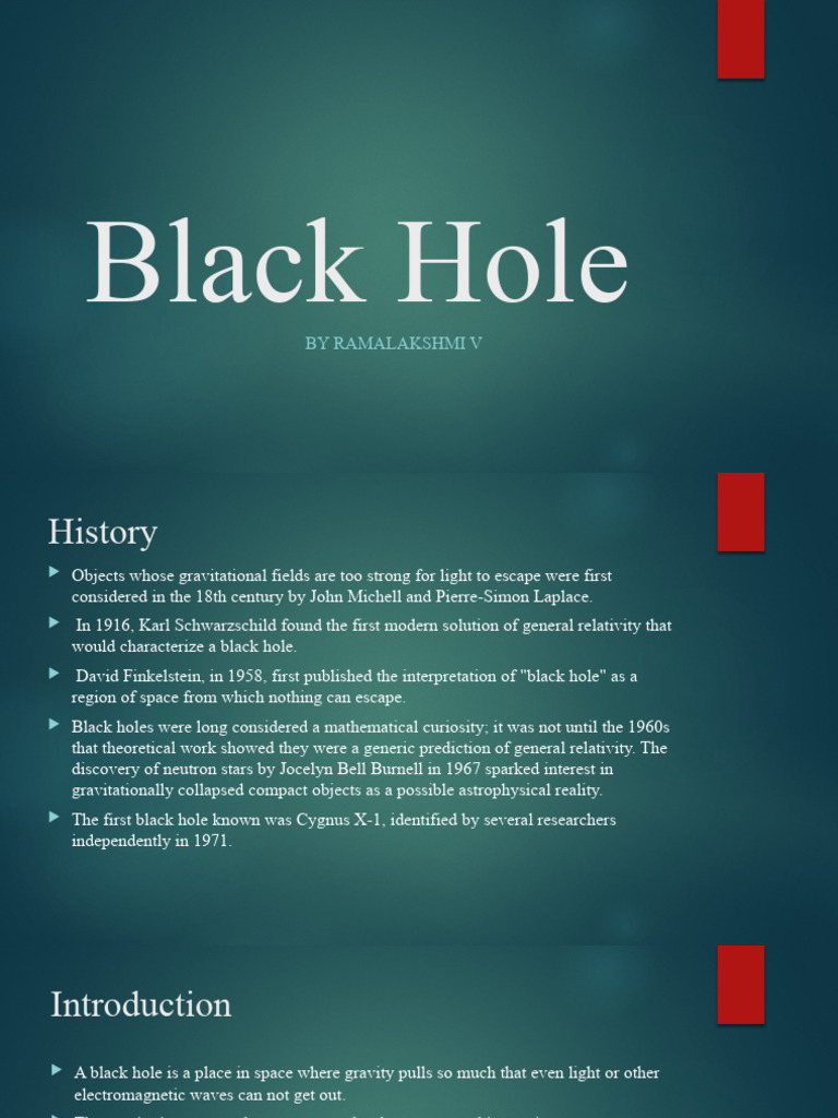 Black Hole | PDF | Black Hole | Stars
