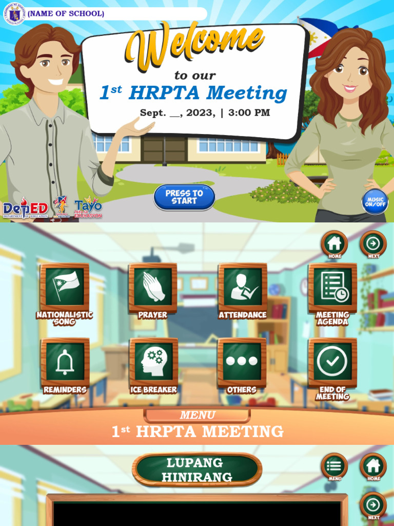 Hrpta Meeting Interactive Ppt Template | PDF