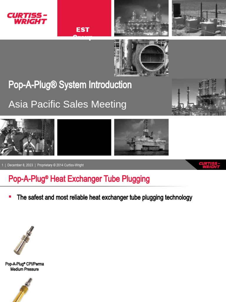 1-3 EST Group Tube Plugging (New Branding) APAC | PDF | Pipe (Fluid ...