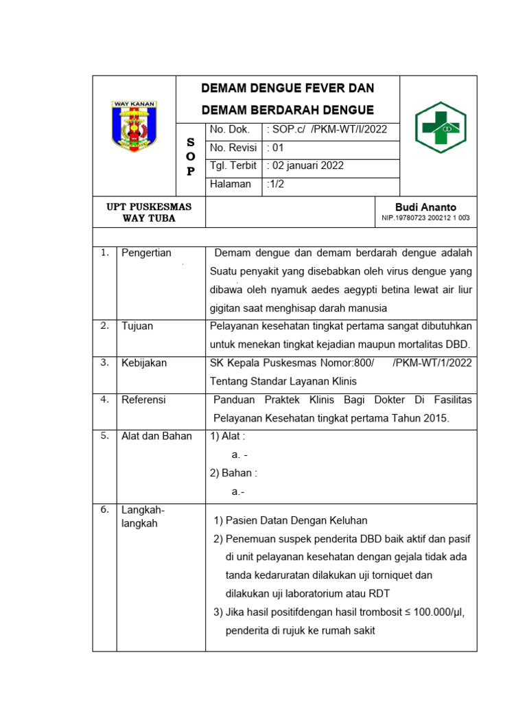 Panduan Penanganan Demam Dengue DBD | PDF | Pengembangan Diri | Sains & Matematika