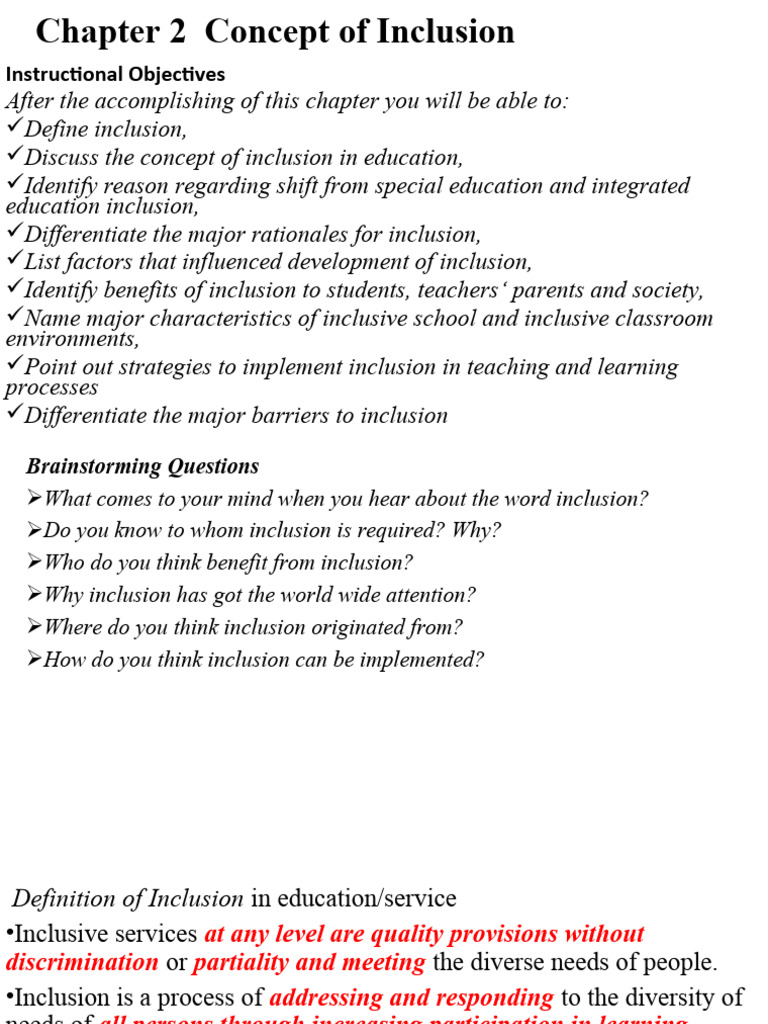 Chapter 2 Inclusiveness | PDF | Career & Growth | Social Science
