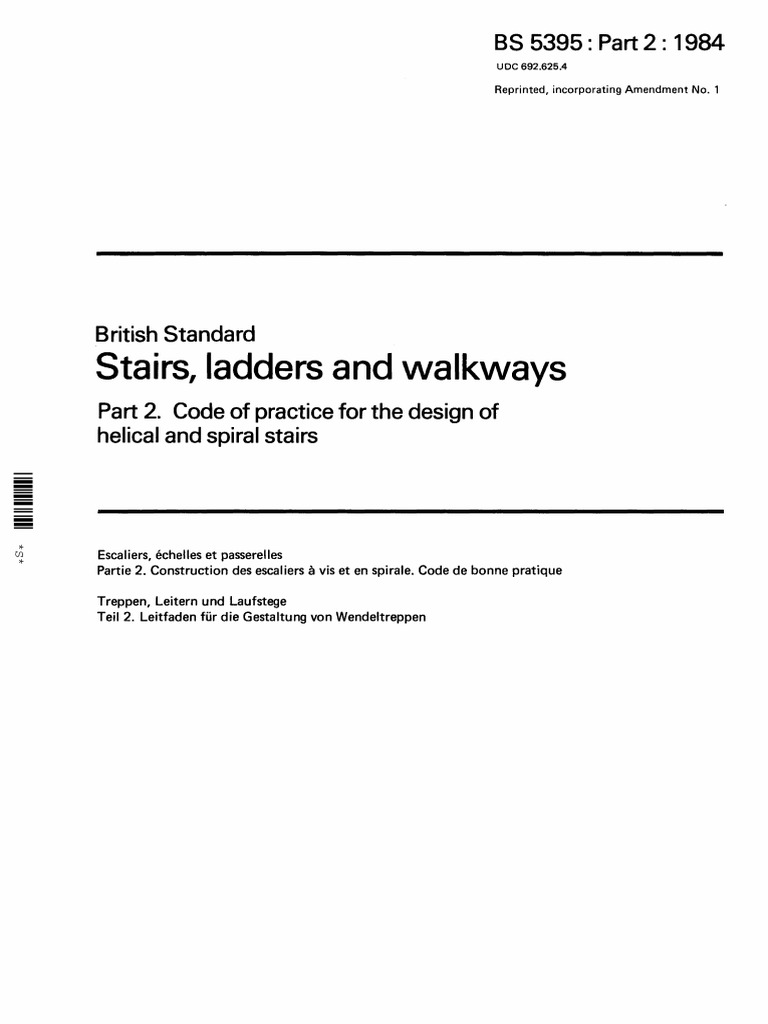 Bs 5395 Part 2 Spiral Stairs | PDF