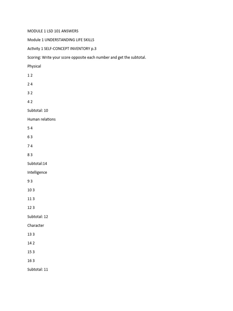 MODULE 1 LSD 101 ANSWERS | PDF