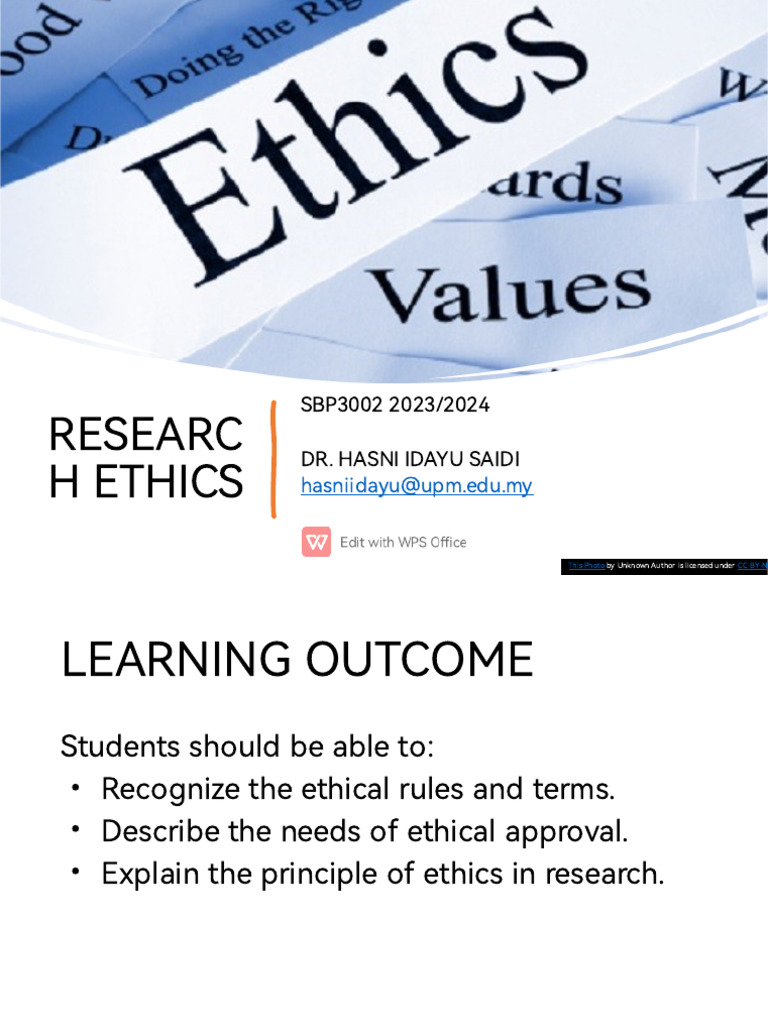 W4 Research Ethics | PDF | Institutional Review Board | Informed Consent