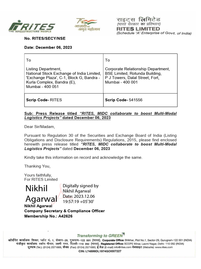 Rites LTD Research Paper | PDF
