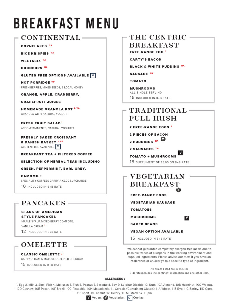 DUBCT Breakfast Menu | PDF