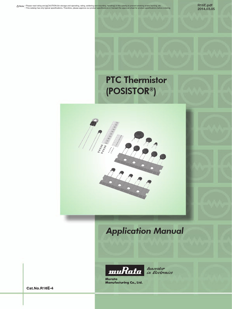 Temp - PTC | PDF | Electrical Engineering | Applied And Interdisciplinary Physics