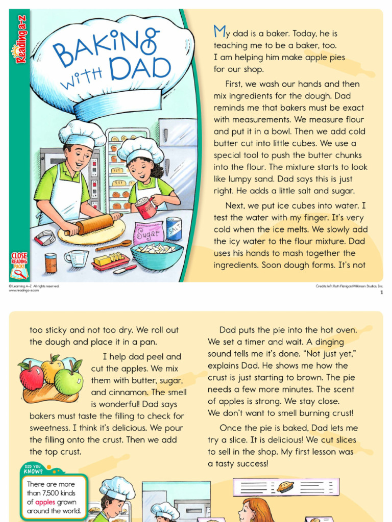 Baking With Dad | PDF
