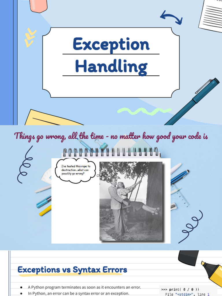 Exception Handling Complete | PDF